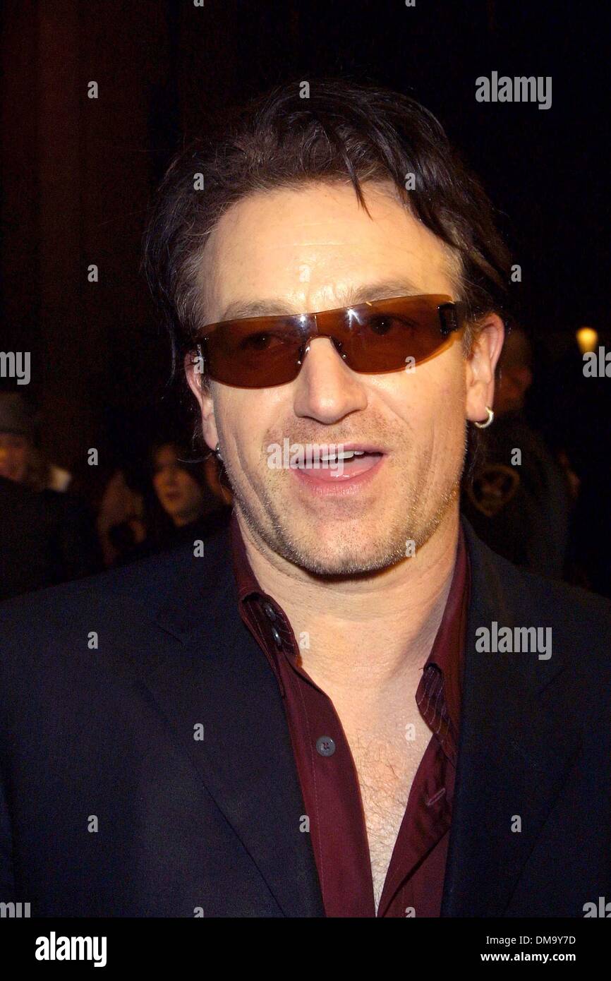 Feb. 14, 2002 - Hollywood, CALIFORNIA, USA - BONO..ENTERTAINMENT ...