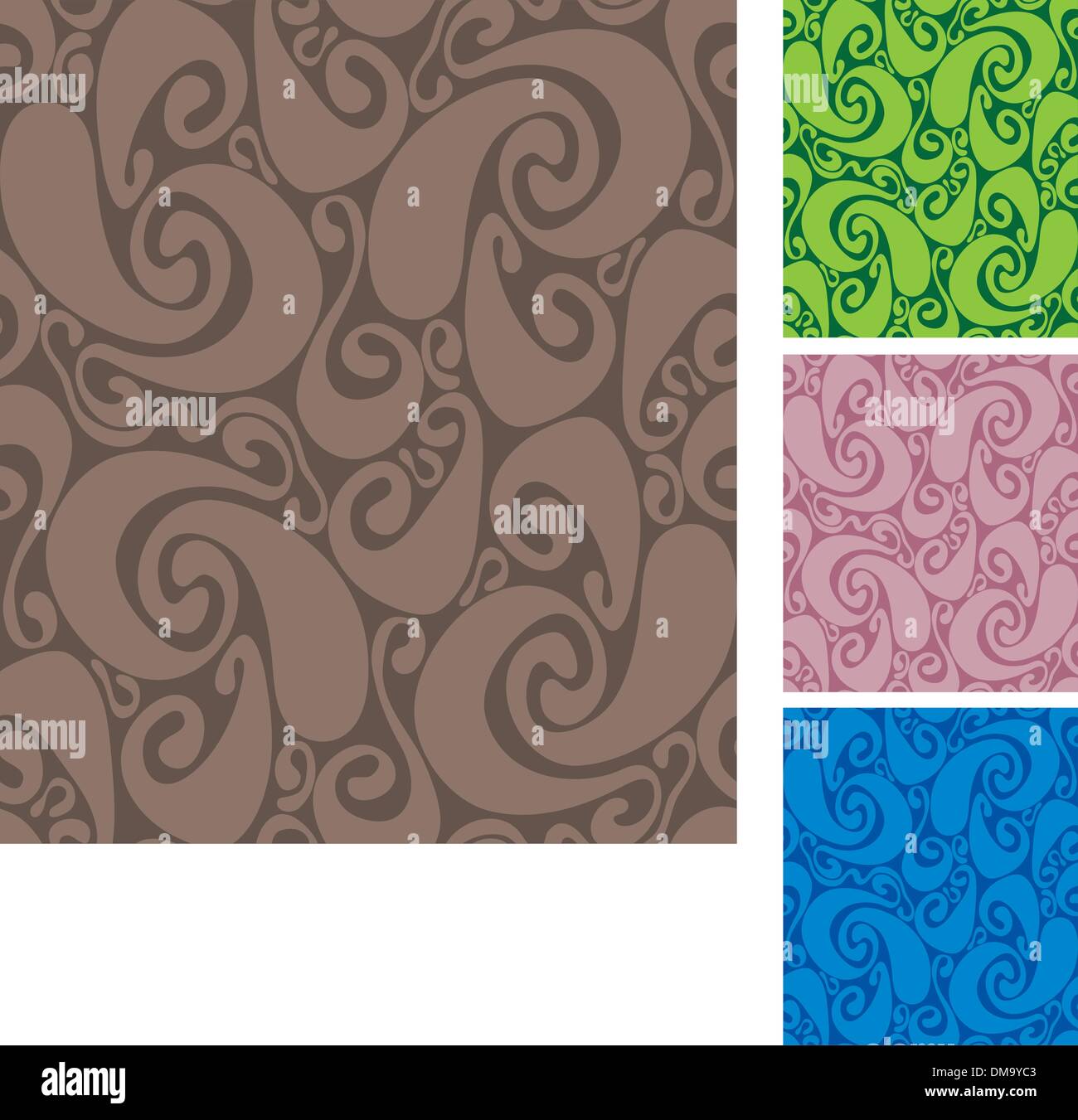 Seamless swirls pattern II Stock Vector Image & Art - Alamy