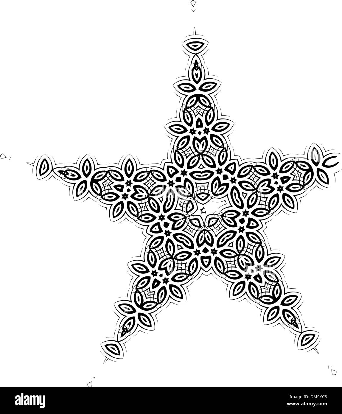 Star shape Black and White Stock Photos & Images - Alamy