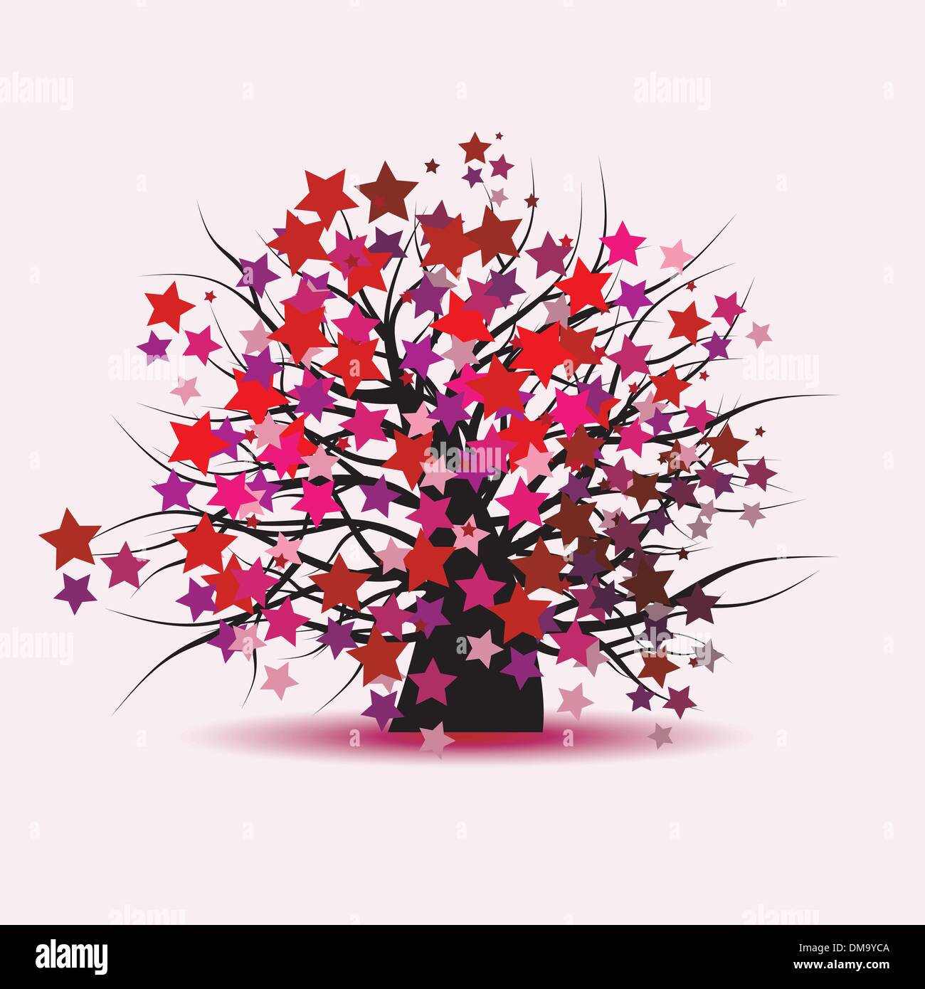 Starry tree fantasy Stock Vector Images - Alamy