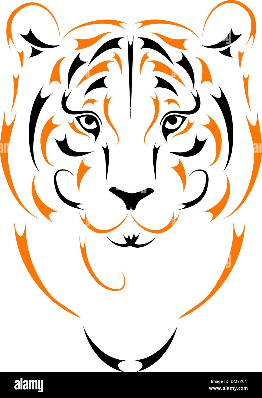 Tiger, symbol 2010 year Stock Vector Image & Art - Alamy