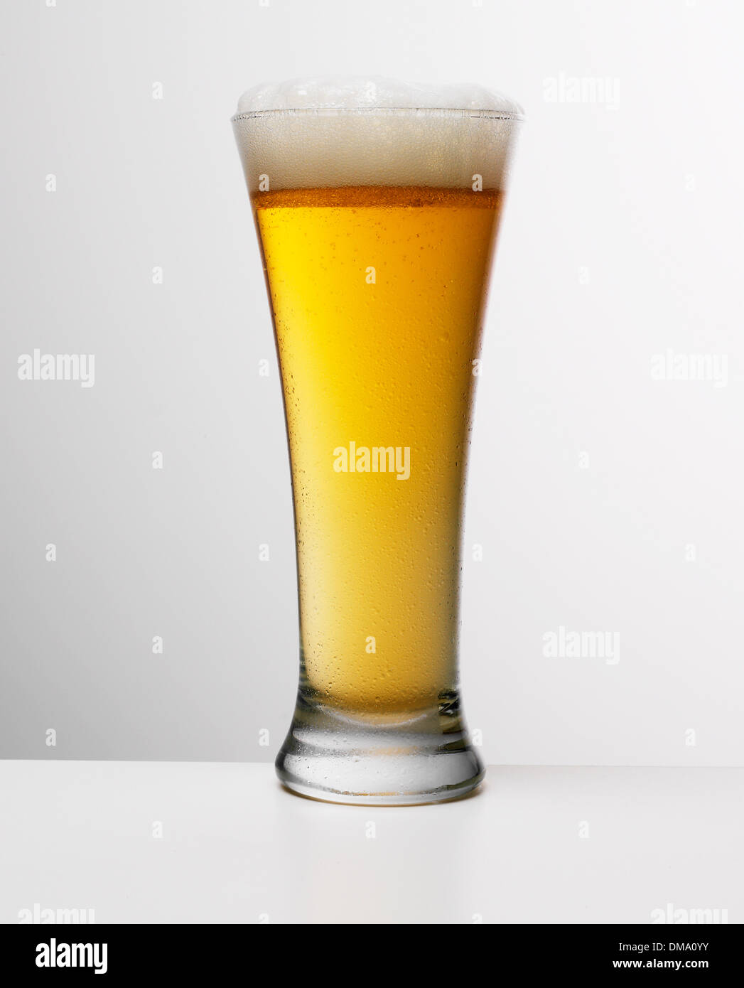 Glass of Lager Stock Photo - Alamy