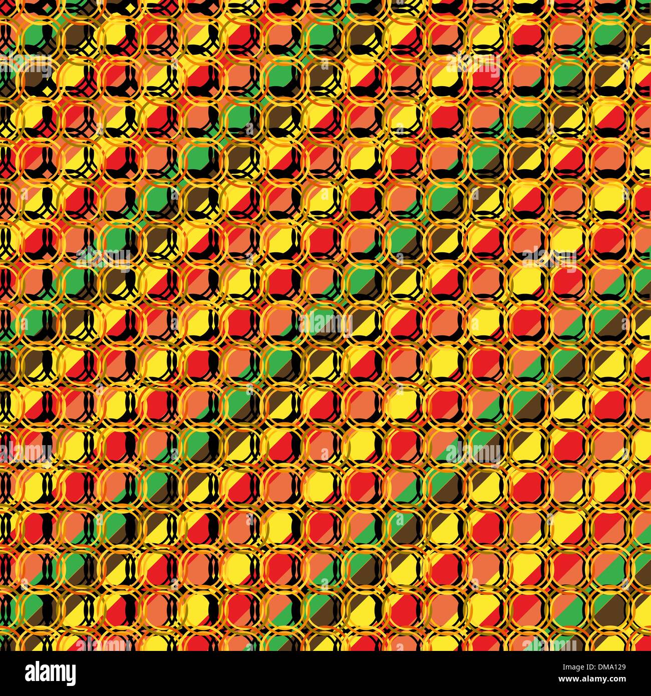 rings fence over retro colored stripes Stock Vector Image & Art - Alamy