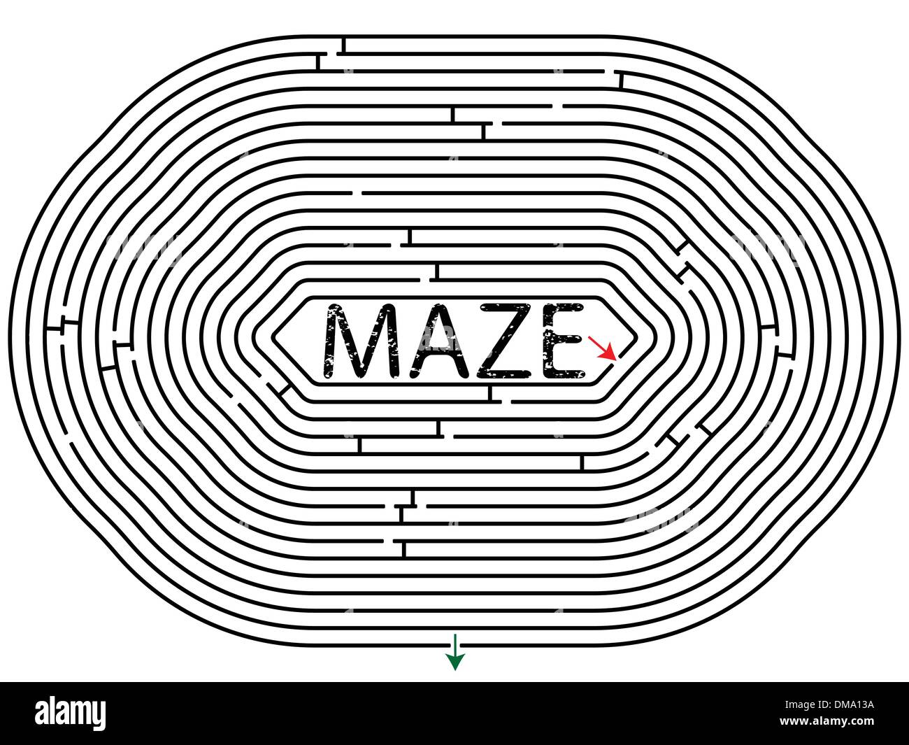 Arrows confusing confusion Stock Vector Images - Alamy