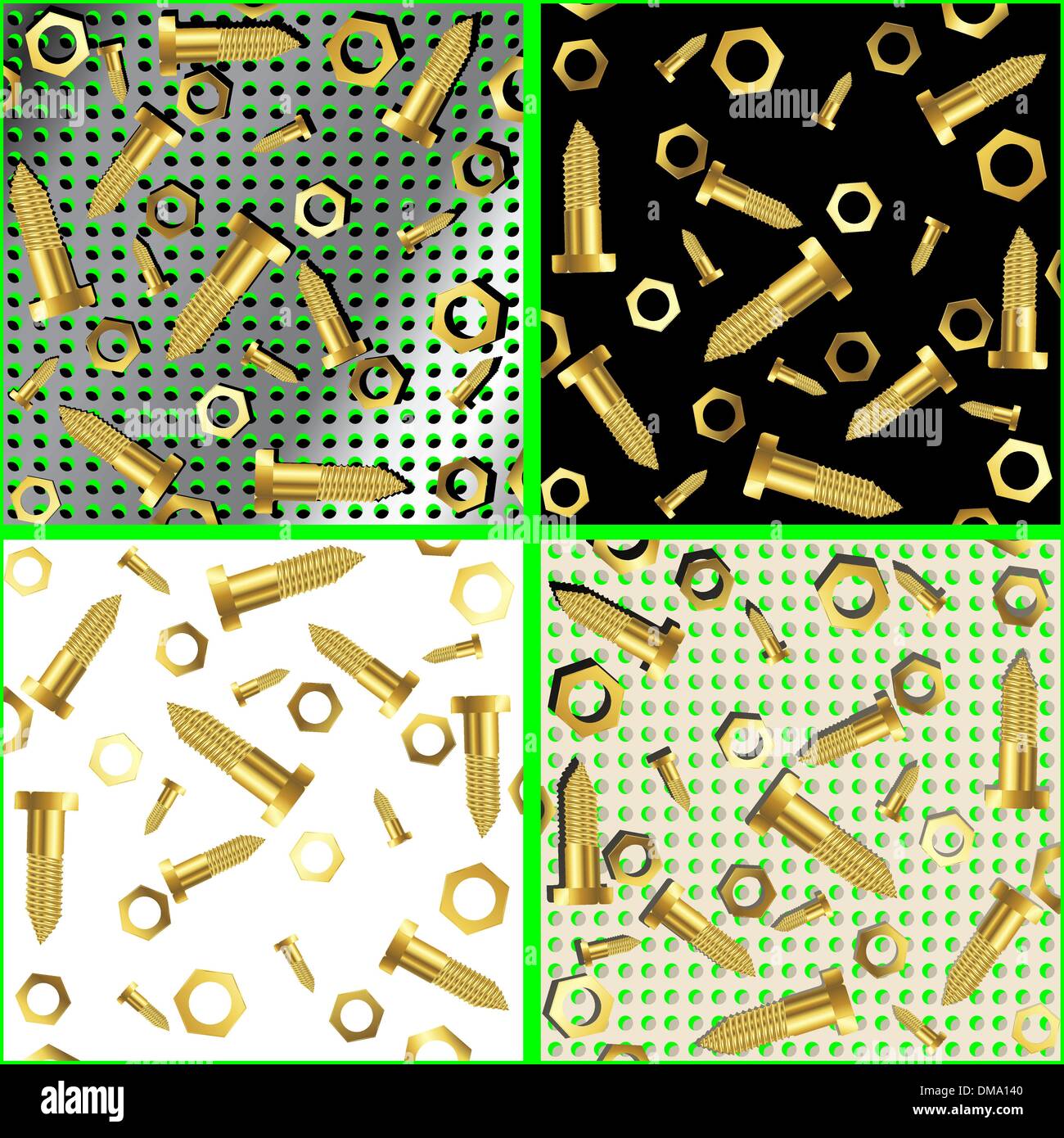 screws and nuts composition Stock Vector Image & Art - Alamy