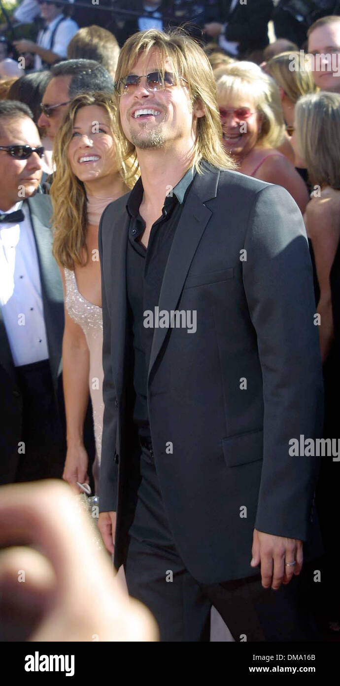 Sept. 22, 2002 - Beverly Hills, CA, USA - JENNIFER ANISTON AND BRAD ...