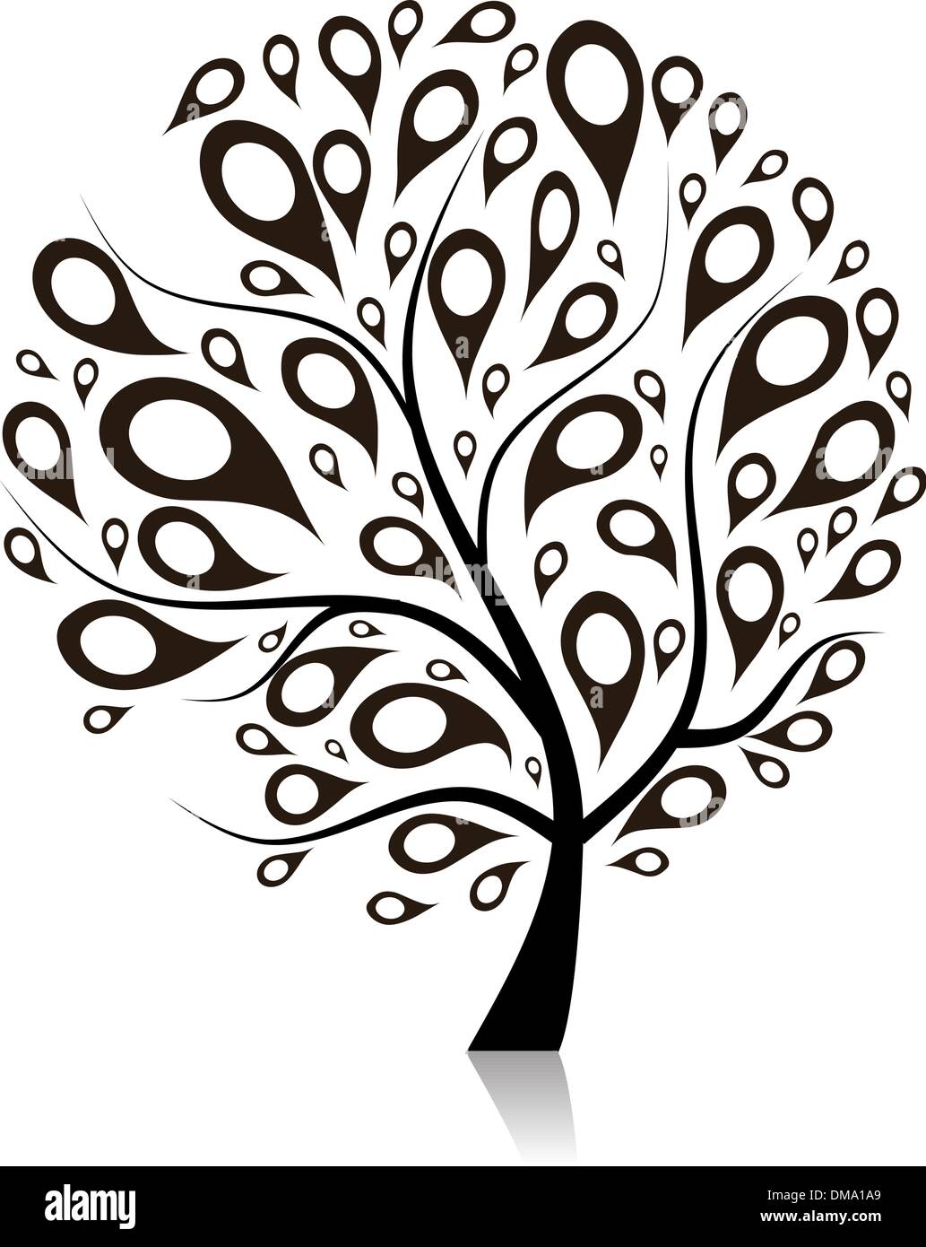 Art tree beautiful for your design Stock Vector Image & Art - Alamy
