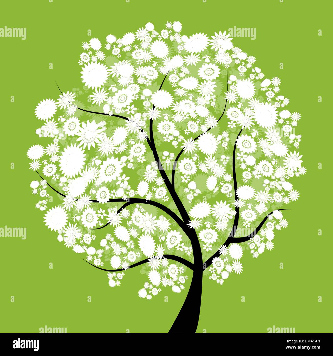 Art tree beautiful for your design Stock Vector Image & Art - Alamy