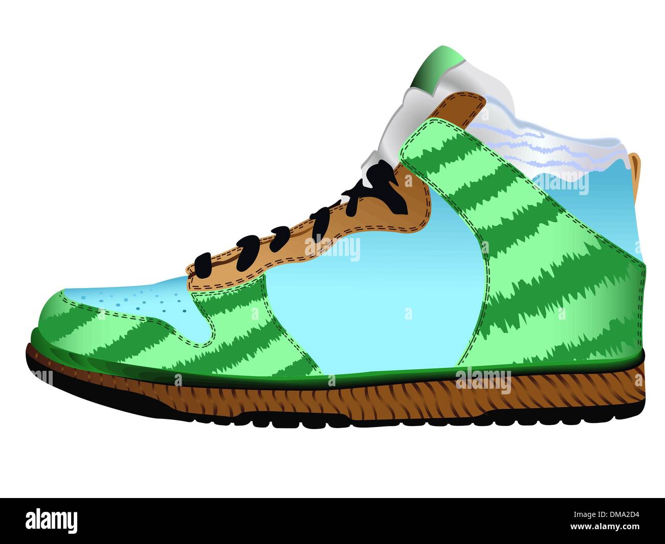 Shoe laces background Stock Vector Images - Alamy