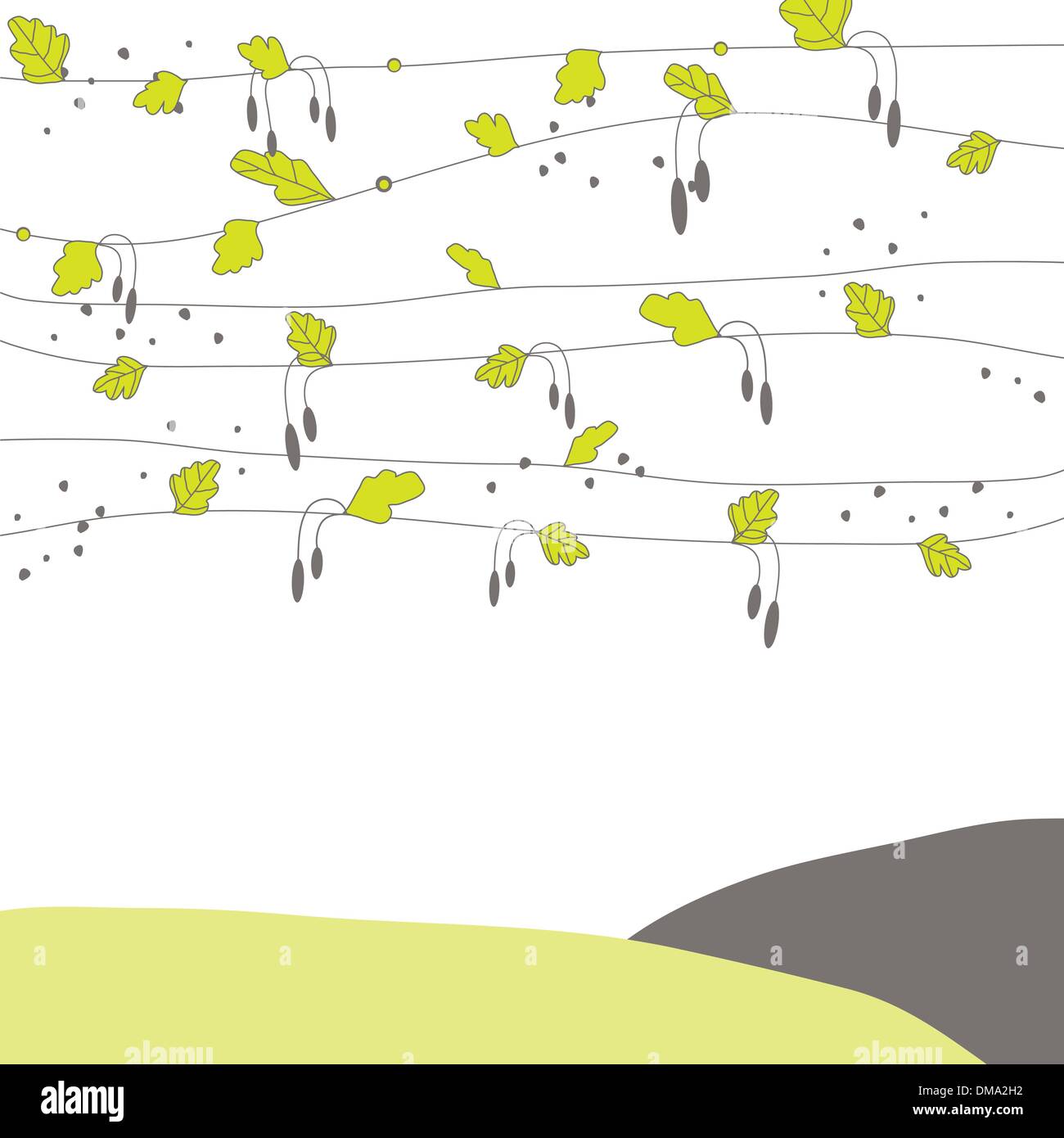 spring background with leaf. vector illustration Stock Vector Image ...