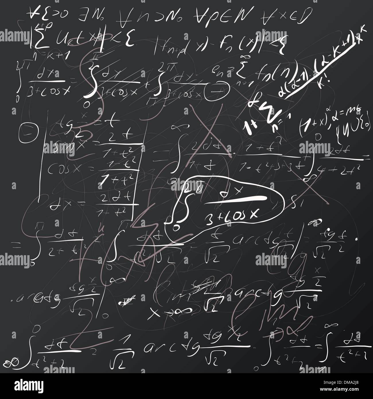 Students math problem board hi-res stock photography and images - Alamy