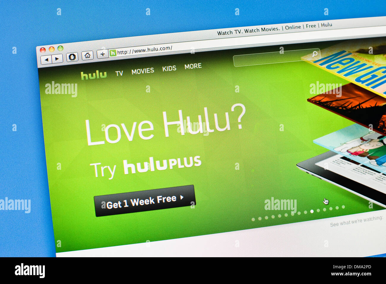 Hulu and screen hi-res stock photography and images - Alamy