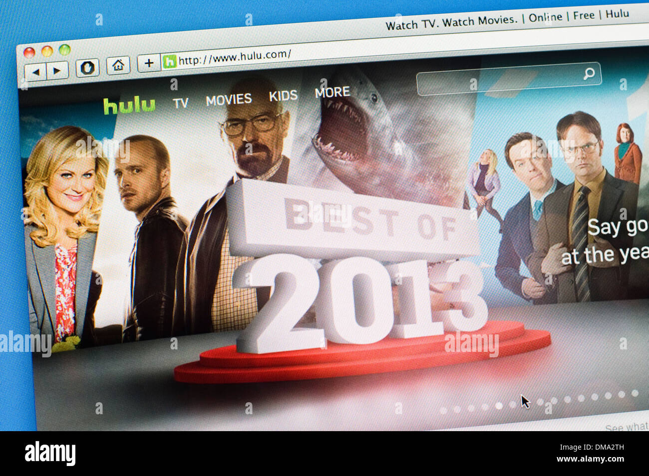 Hulu online video library website Stock Photo - Alamy