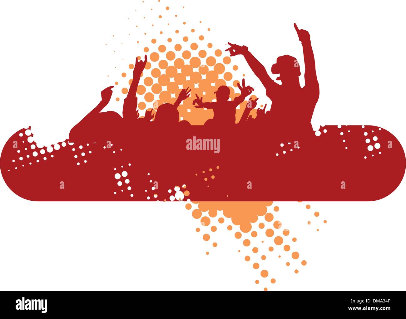 Crowd backlit Stock Vector Images - Alamy