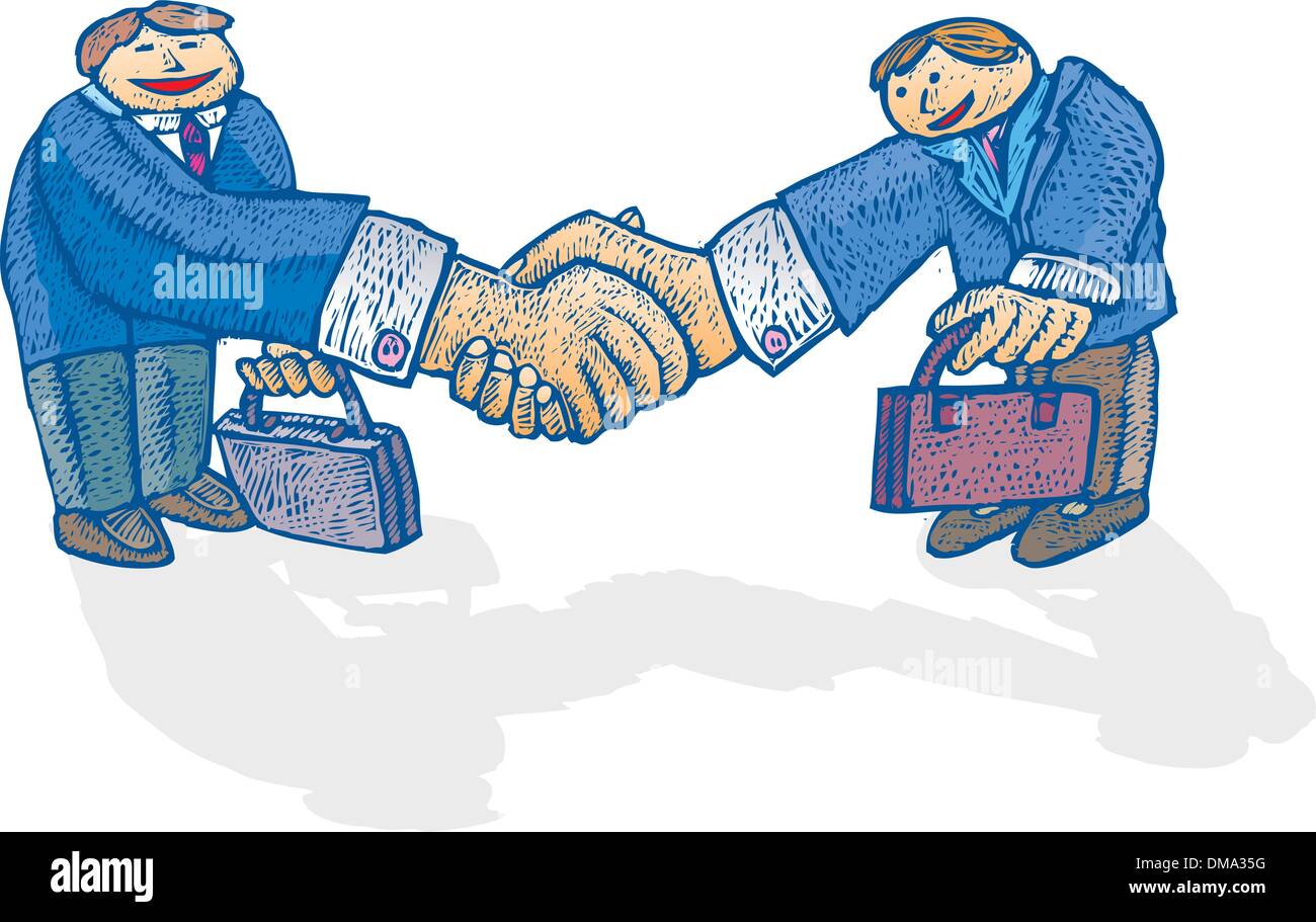 The handshake of peace Stock Vector Images - Alamy