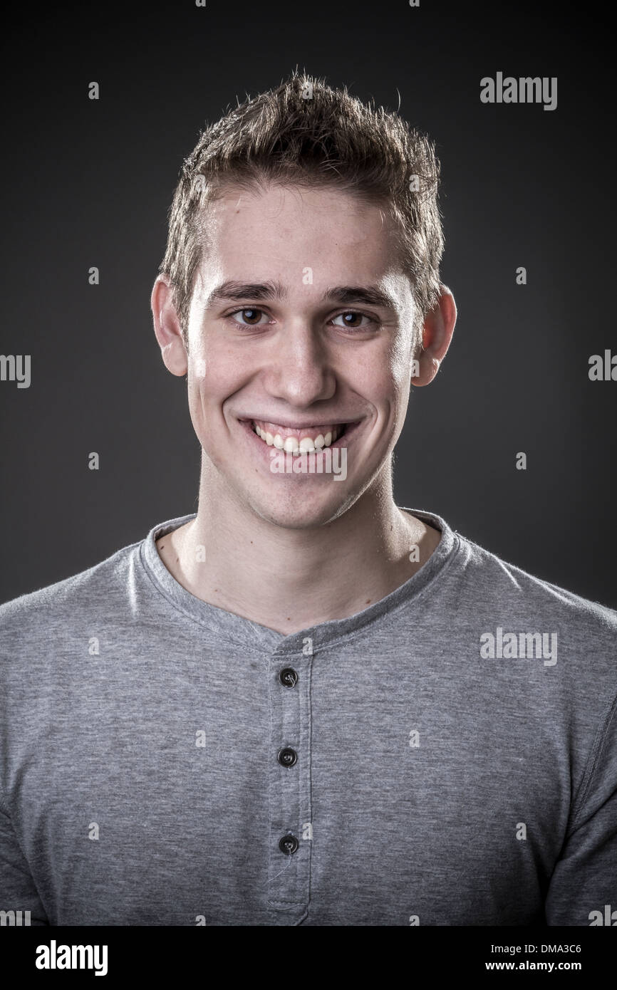 portrait of a young man, real people Stock Photo - Alamy