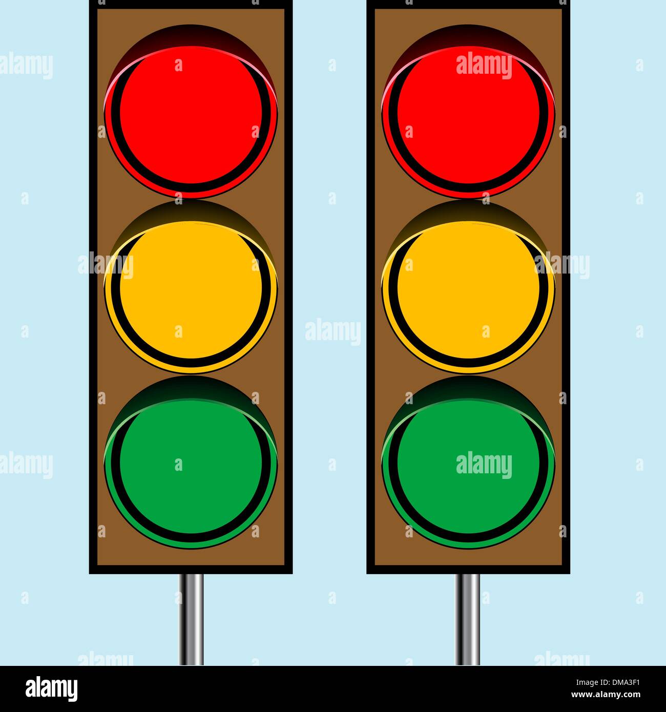 Traffic lights vector hi-res stock photography and images - Alamy