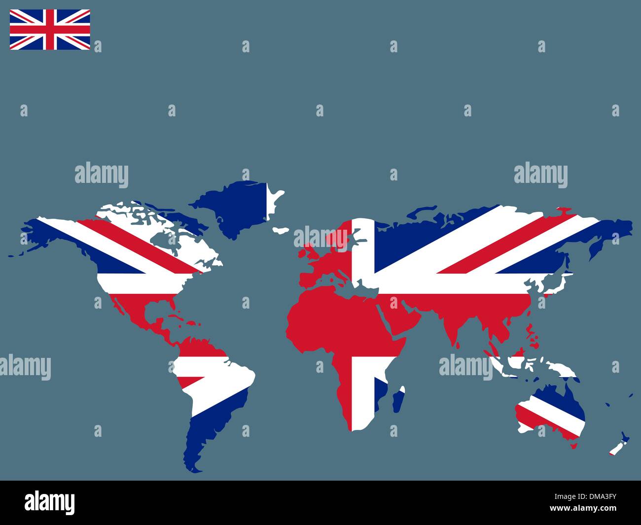 union jack world map Stock Vector Image & Art - Alamy