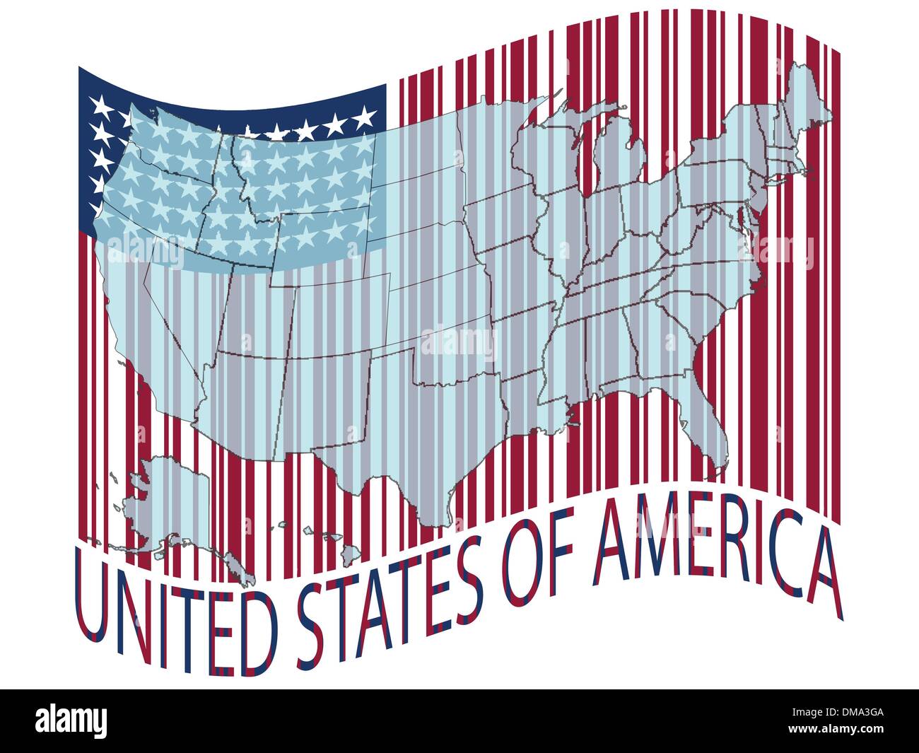 Map of united states vector vectors hi-res stock photography and images ...