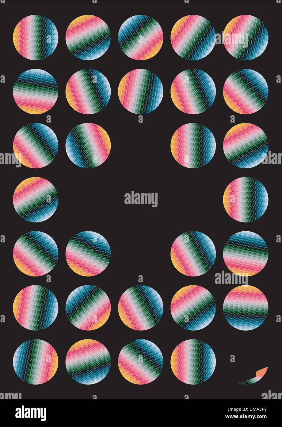 Pattern multi color circles Stock Vector Images - Alamy