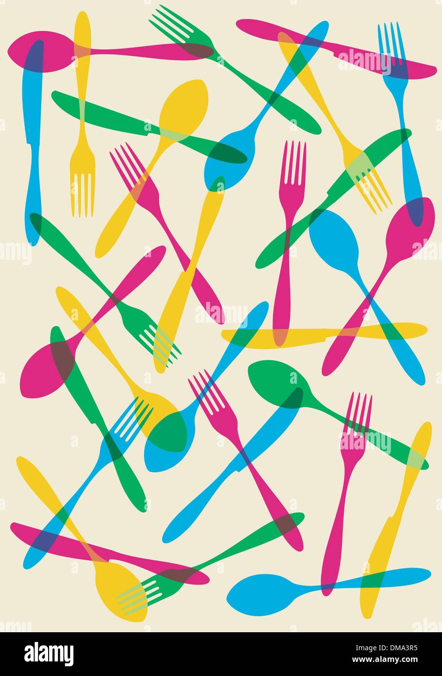 Cutlery transparency pattern background Stock Vector Image & Art - Alamy