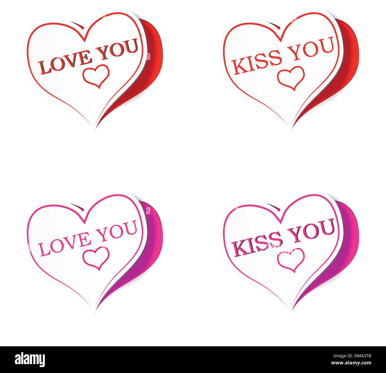 Affectionate words Stock Vector Images - Alamy