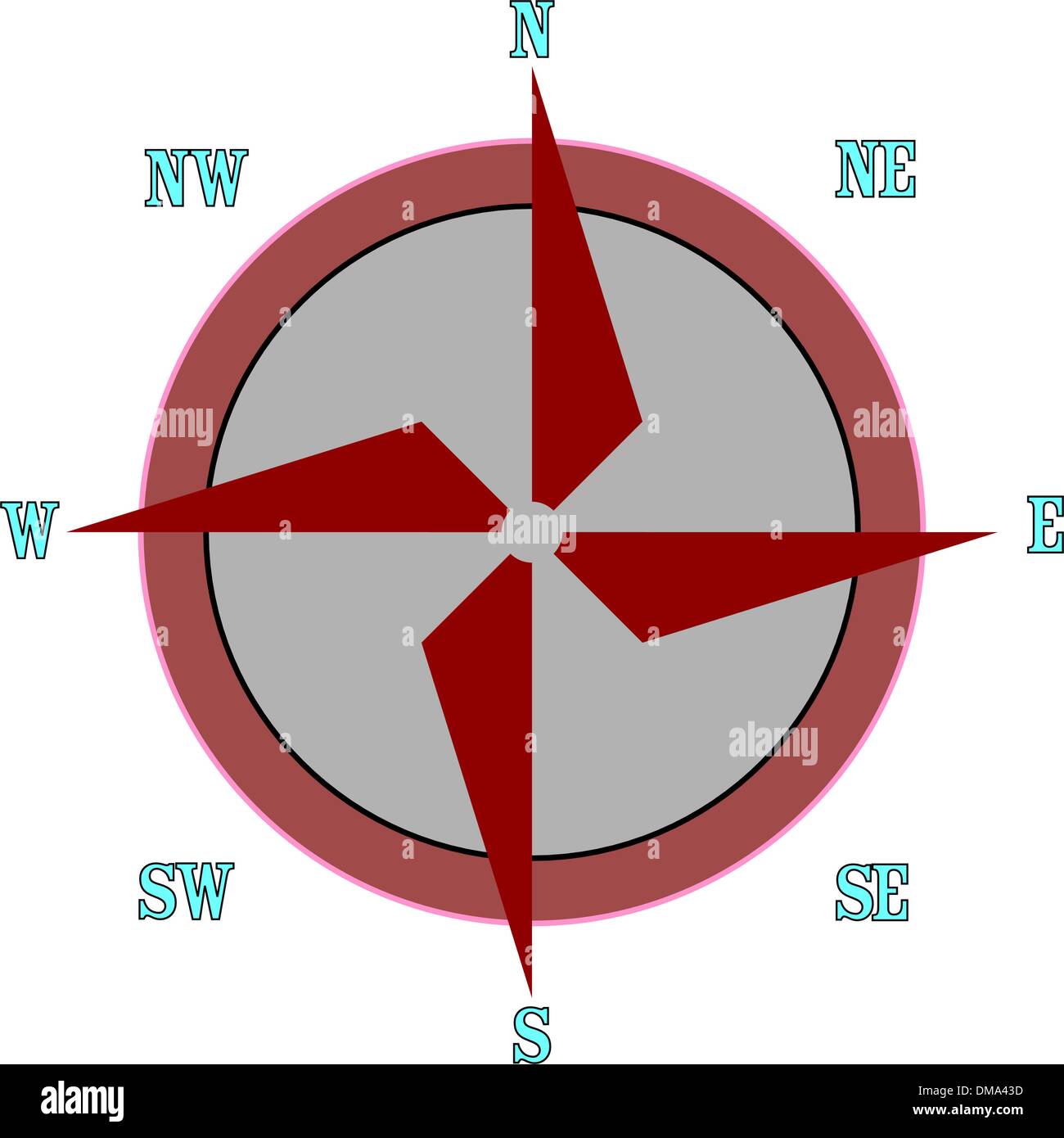 wind rose 4 Stock Vector Image & Art - Alamy