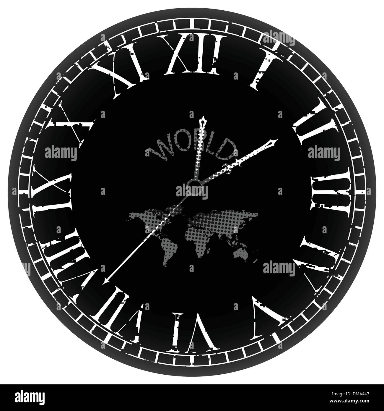 Modern clock map hi-res stock photography and images - Alamy