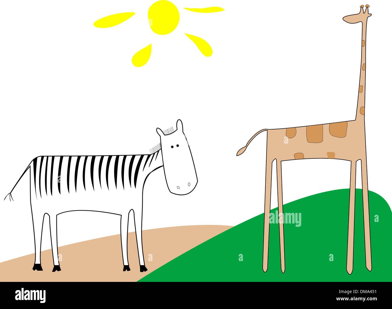 Zebra giraffe hi-res stock photography and images - Alamy