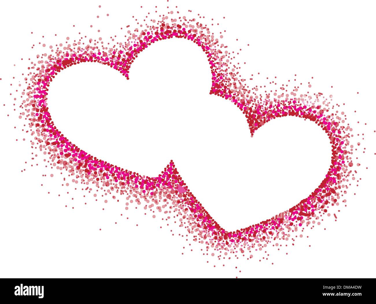 Abstract valentine hearts Cut Out Stock Images & Pictures - Alamy