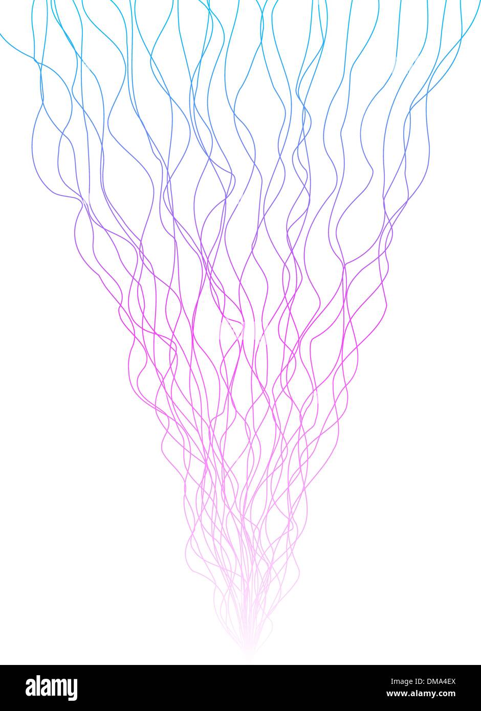 Vibrant abstract shape smooth curves Stock Vector Images - Alamy