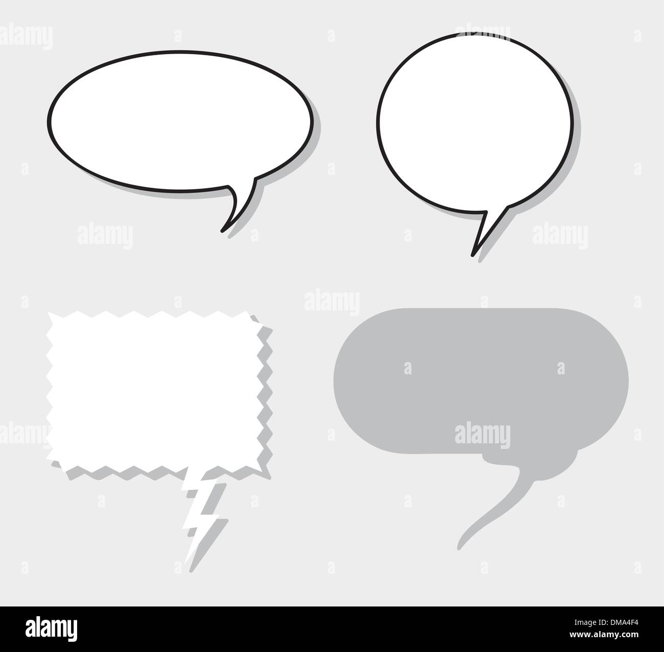 Vector Speech Balloons Stock Vector Image & Art - Alamy