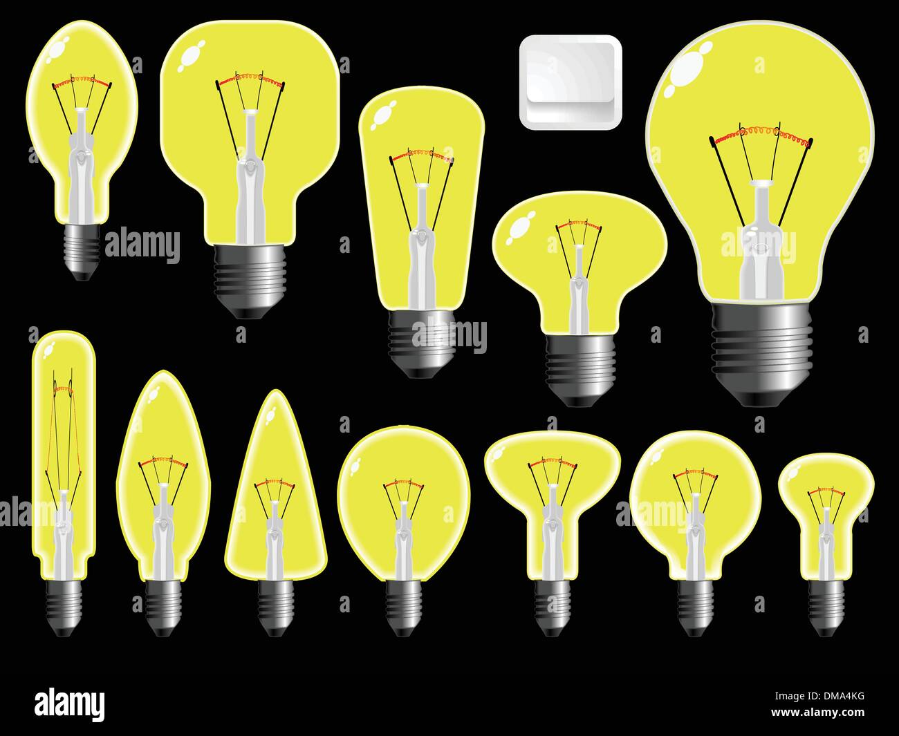 Light bulbs background Stock Vector Images - Alamy