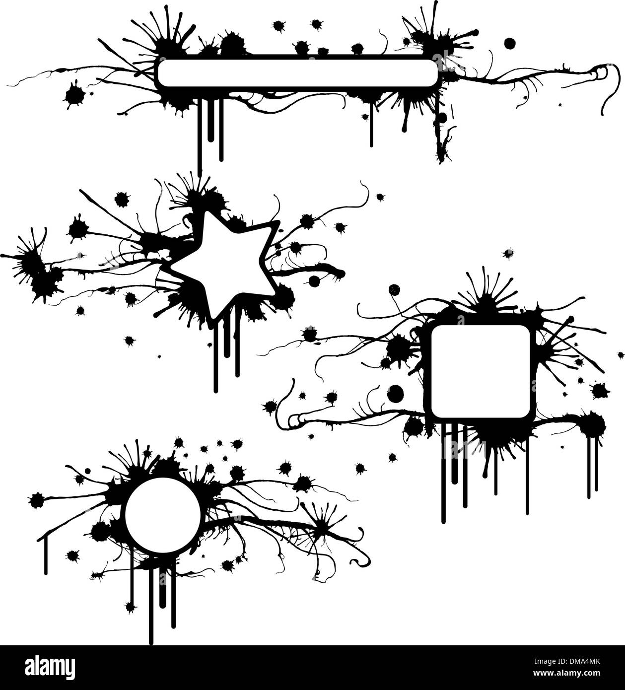 Star frames Stock Vector Images - Alamy