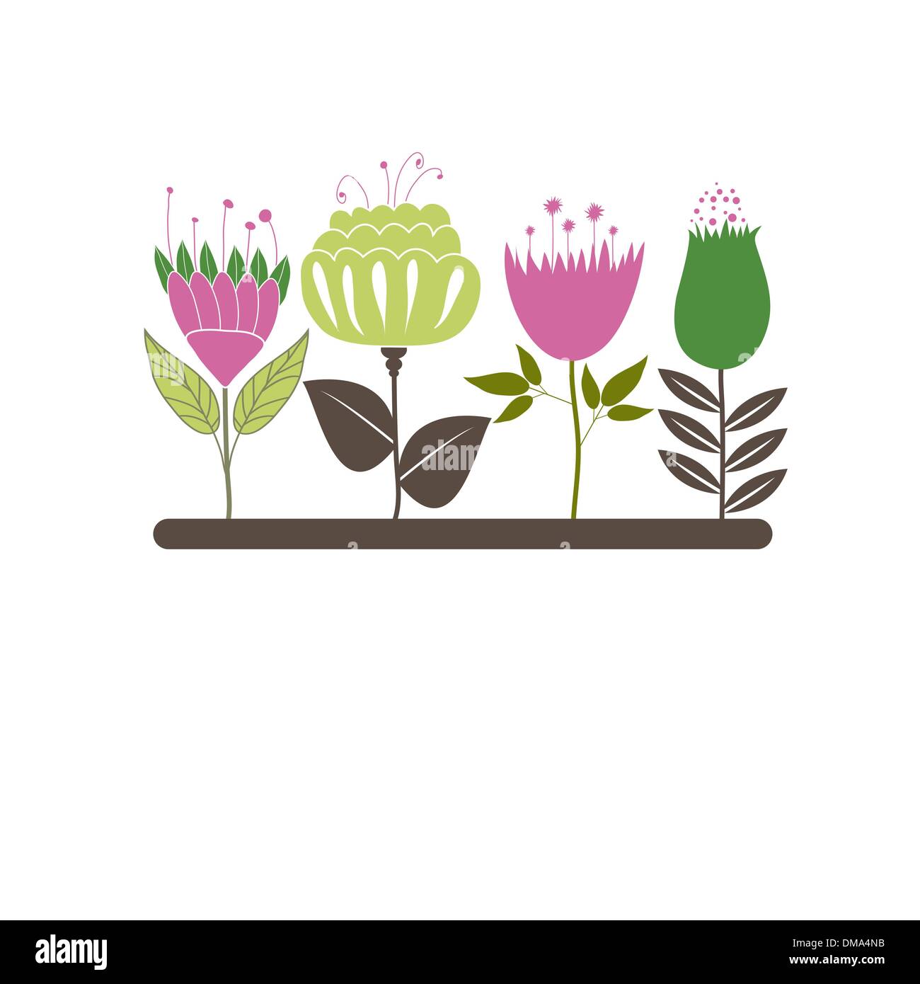 Background with flowers. Vector illustration Stock Vector Image & Art ...