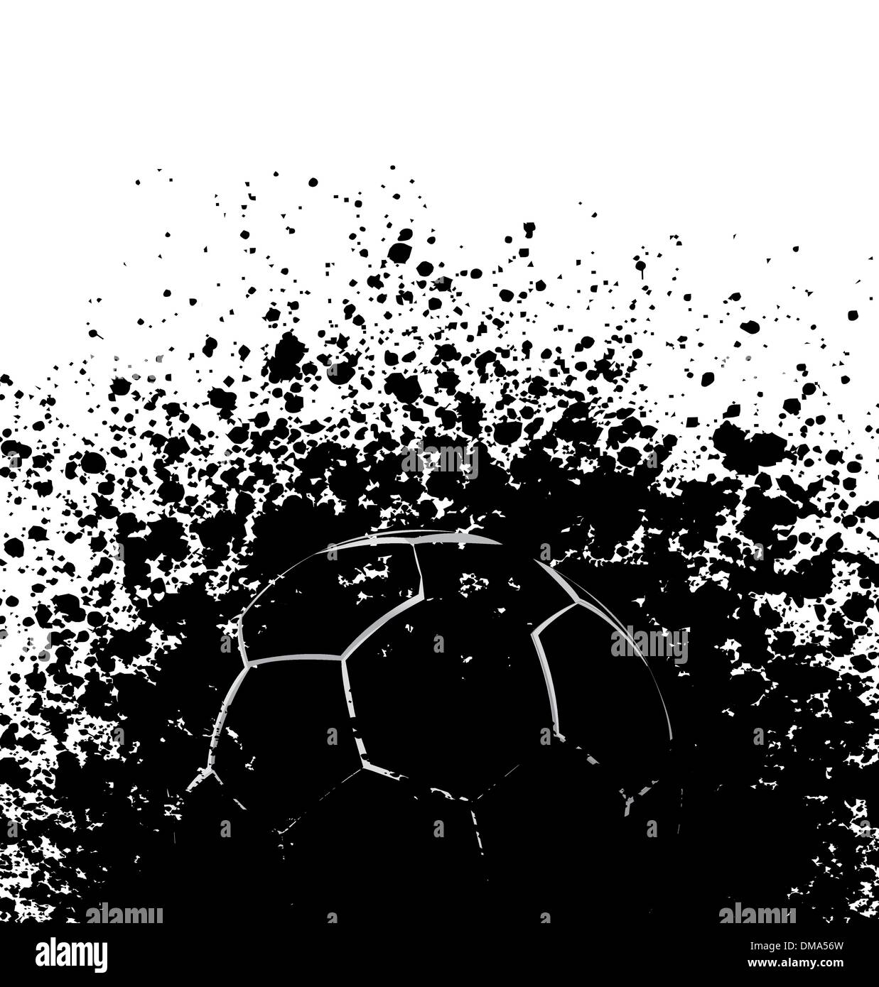 Soccer player poster vector Black and White Stock Photos & Images - Alamy