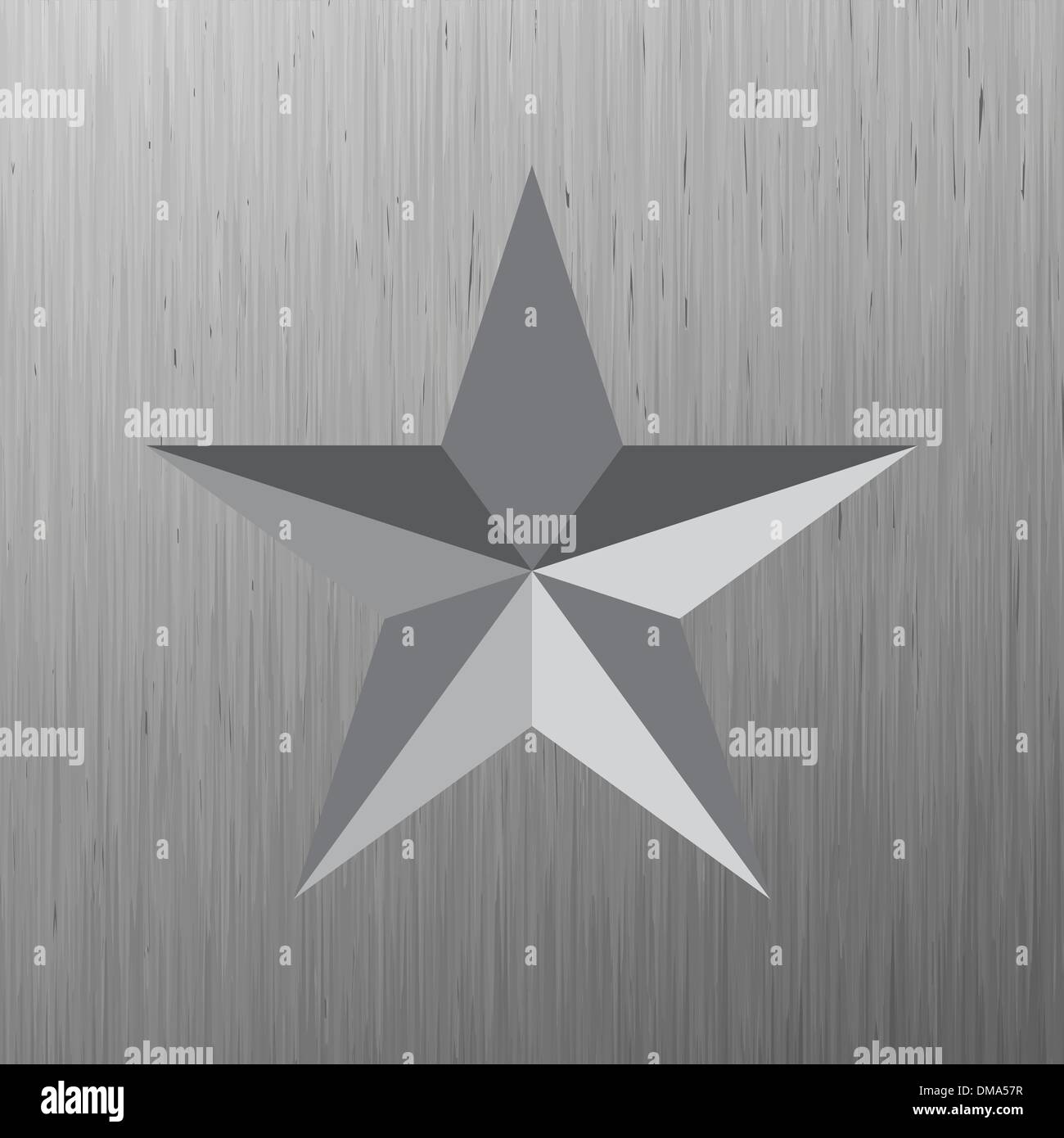 Gold metallic star on a metallic background. EPS 8 Stock Vector Image ...