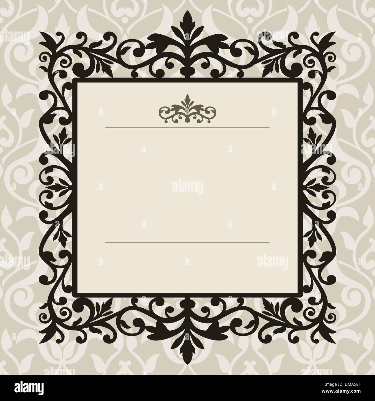 Decorative vintage frame Stock Vector Image & Art - Alamy
