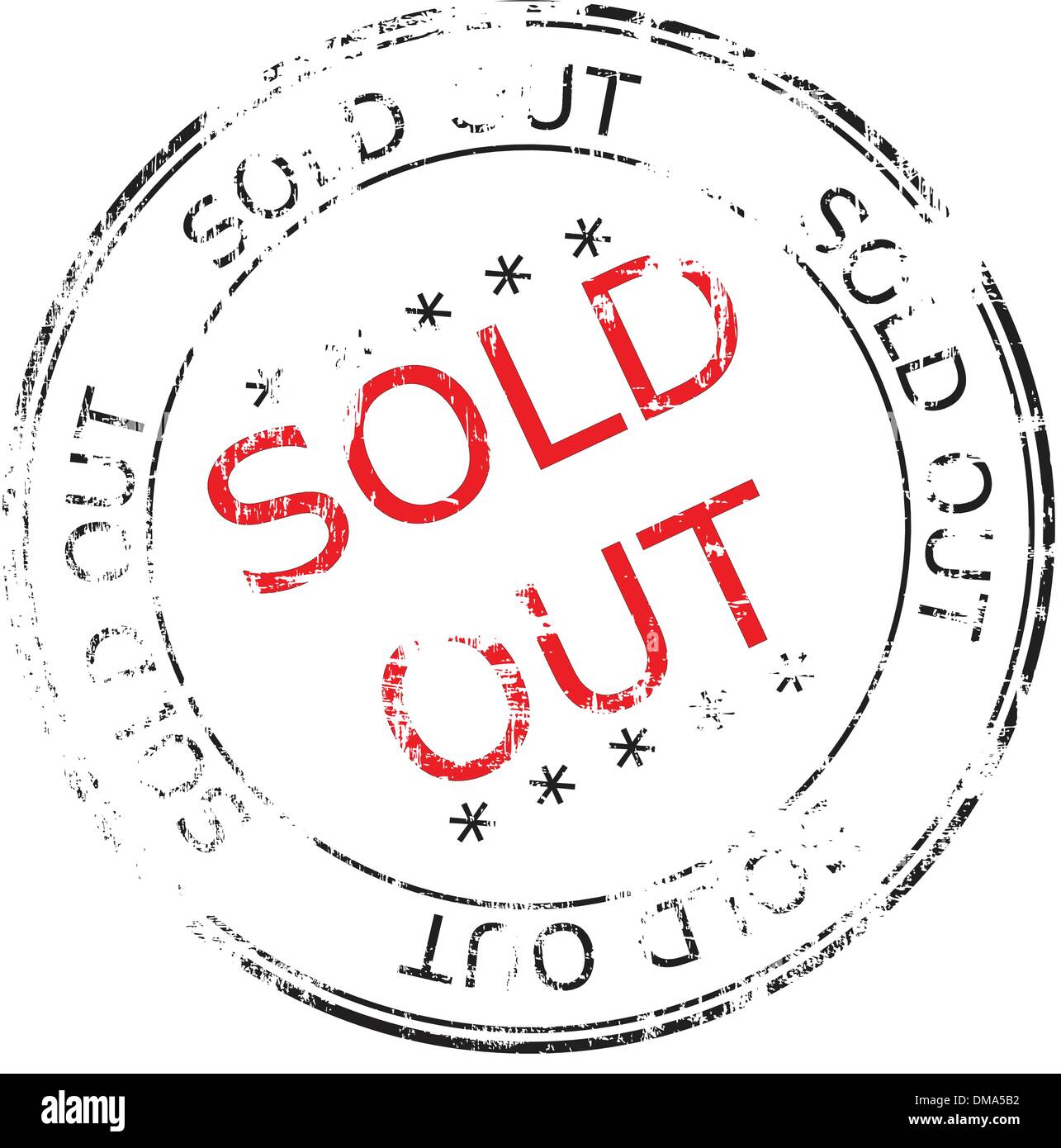 sold out grunge stamp vector illustration Stock Vector Image & Art - Alamy