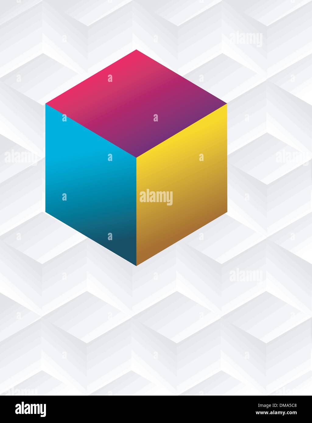Multicolored cute cubes background Stock Vector Image & Art - Alamy