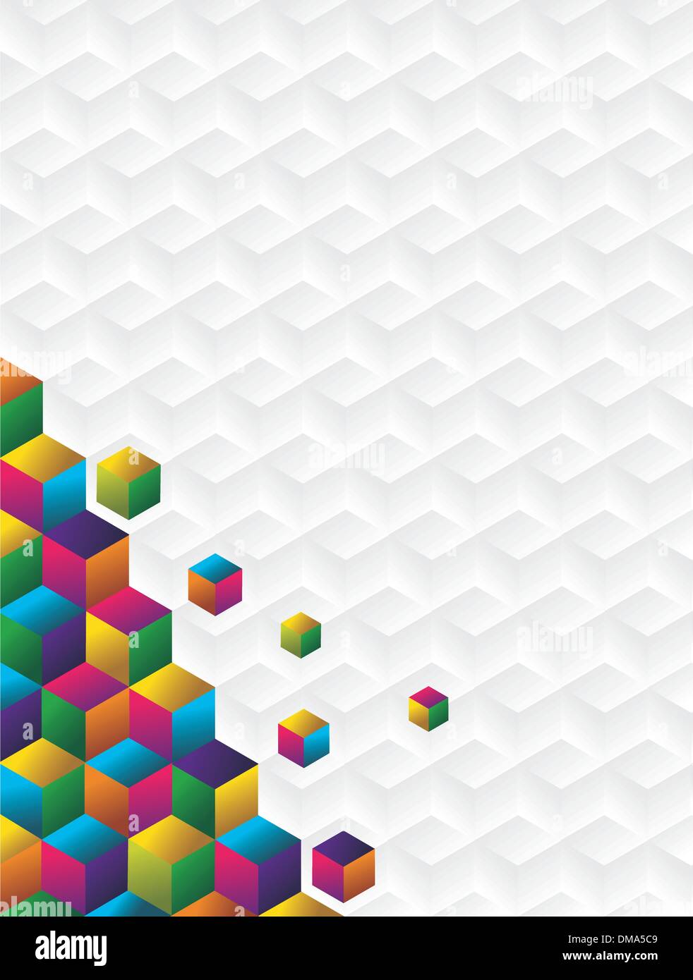 Multicolor cubes background Stock Vector Image & Art - Alamy