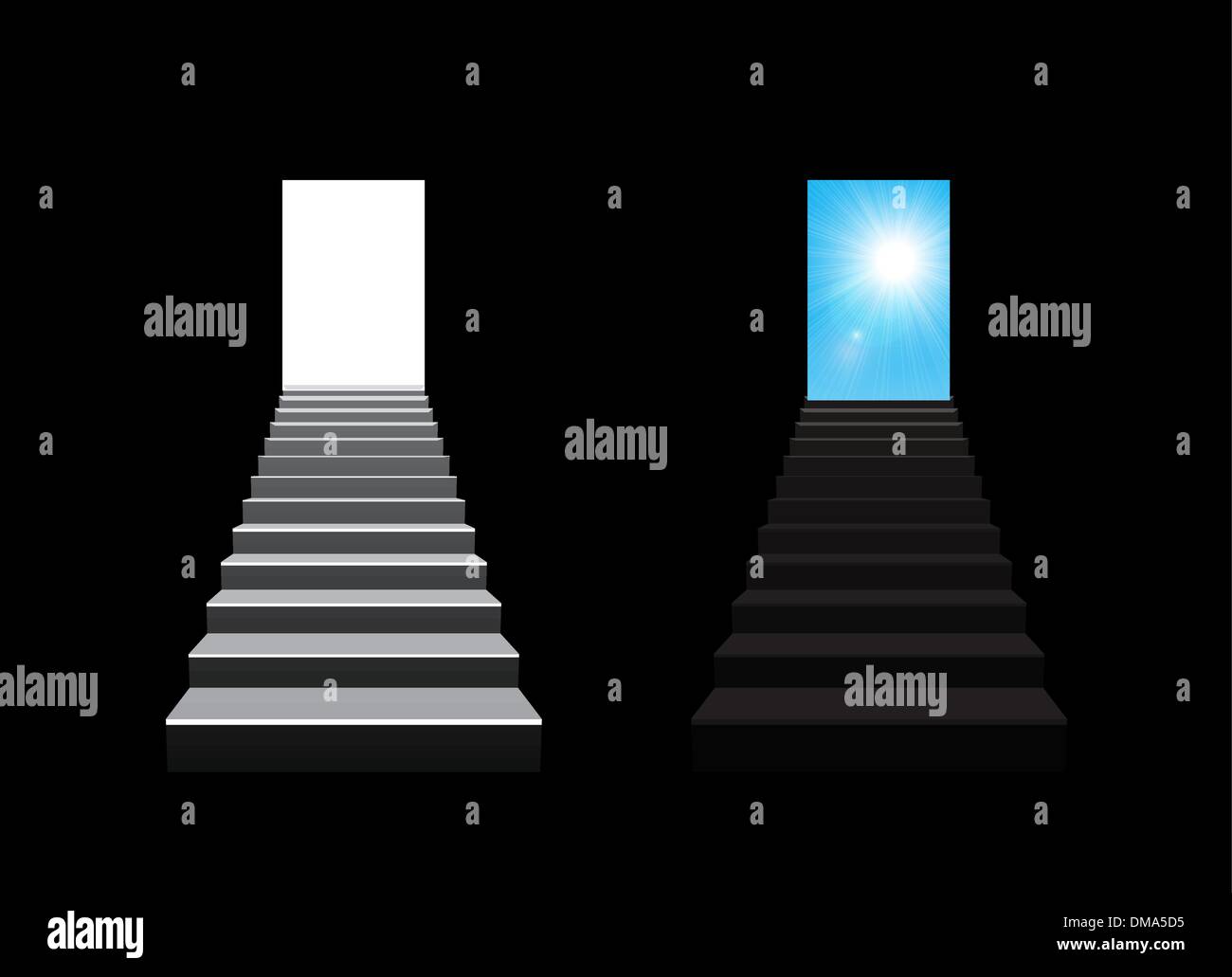Illustration staircase Stock Vector Images - Alamy