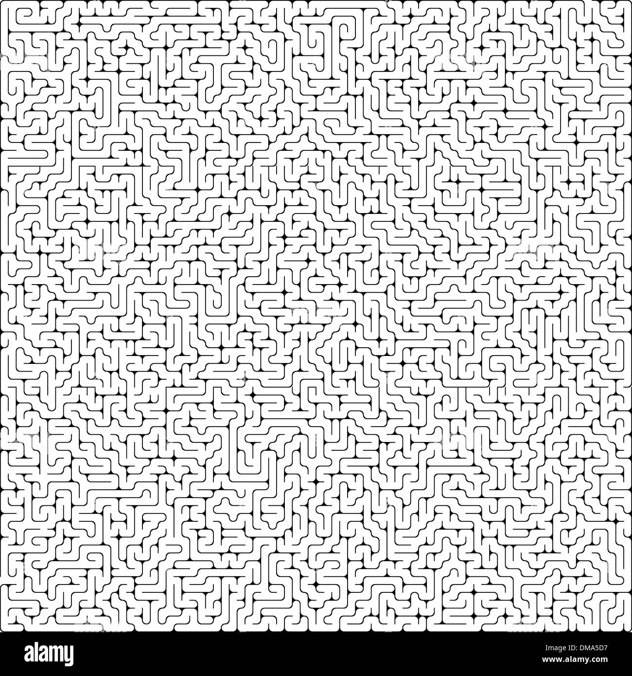 Illustration maze background Black and White Stock Photos & Images - Alamy