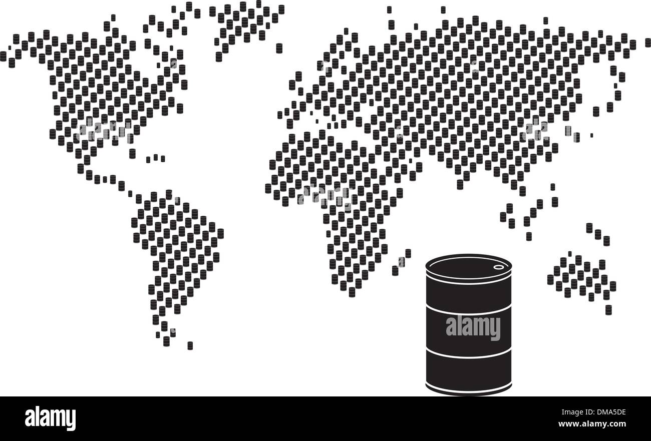 World oil map hi-res stock photography and images - Alamy