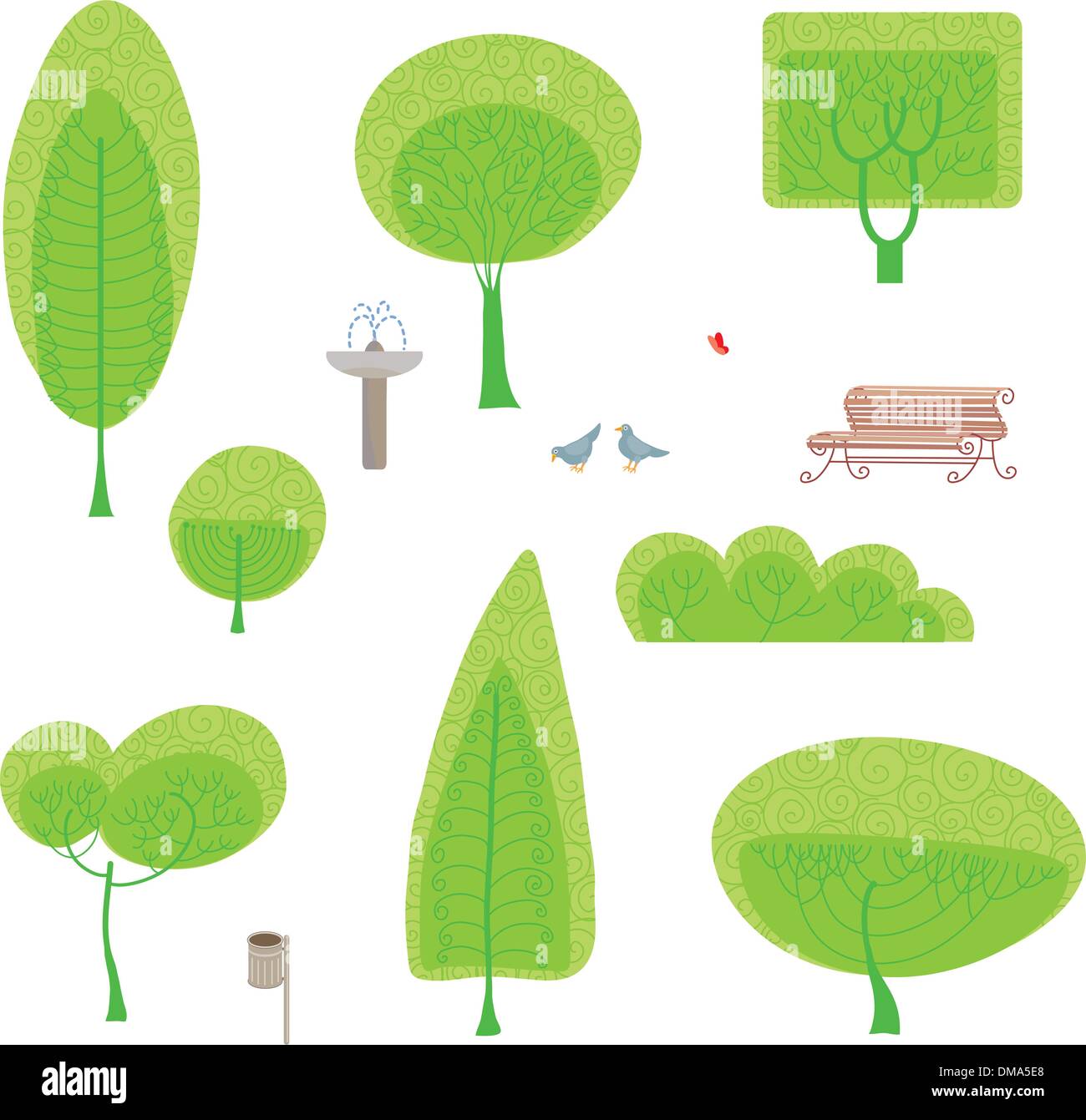 Other vegetation Stock Vector Images - Alamy