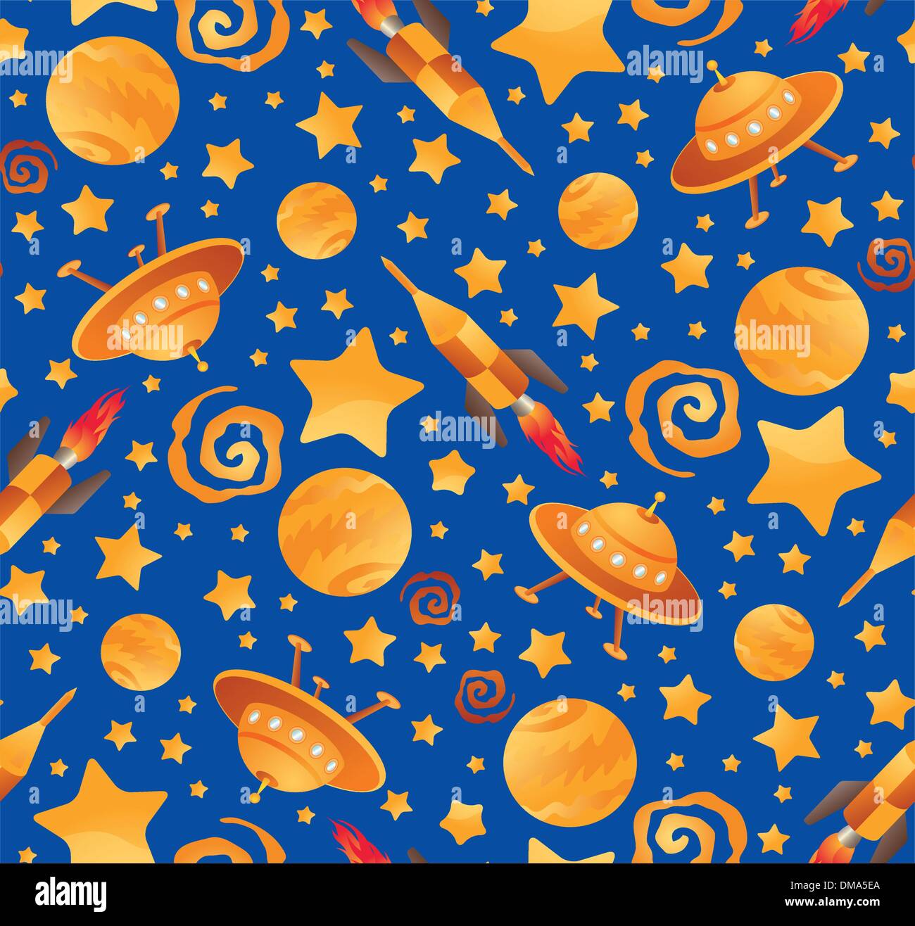 Space seamless pattern Stock Vector Image & Art - Alamy