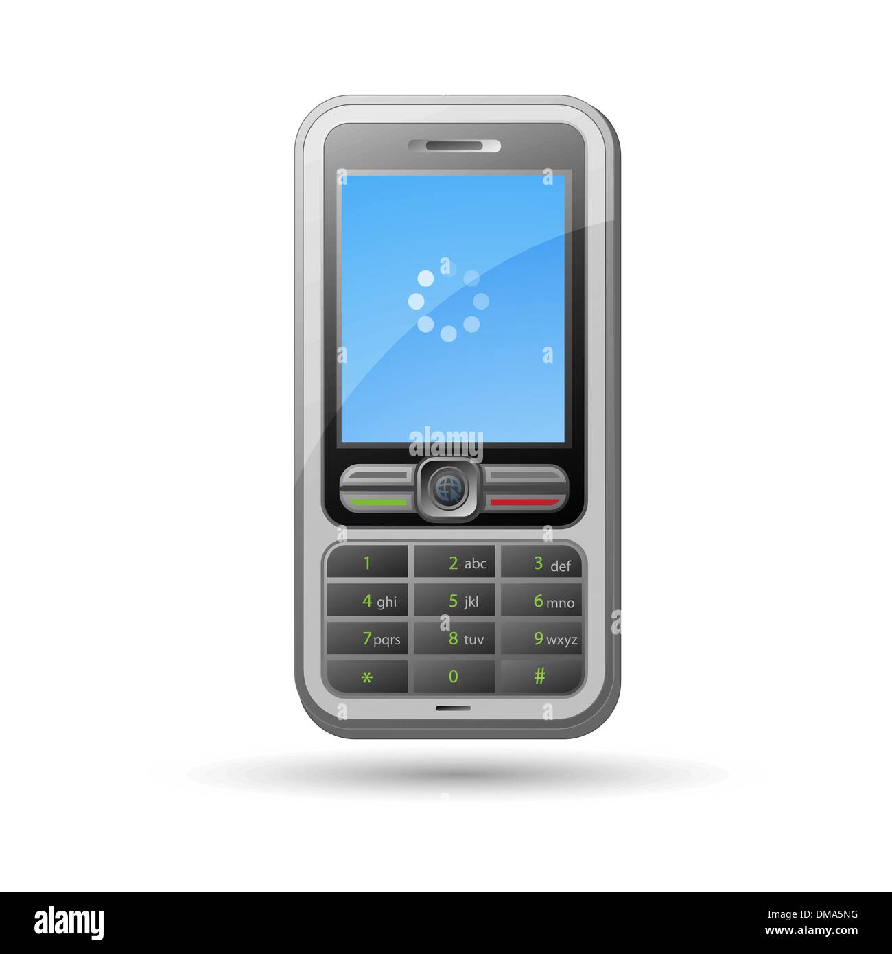 Object on blue mobile Stock Vector Images - Alamy