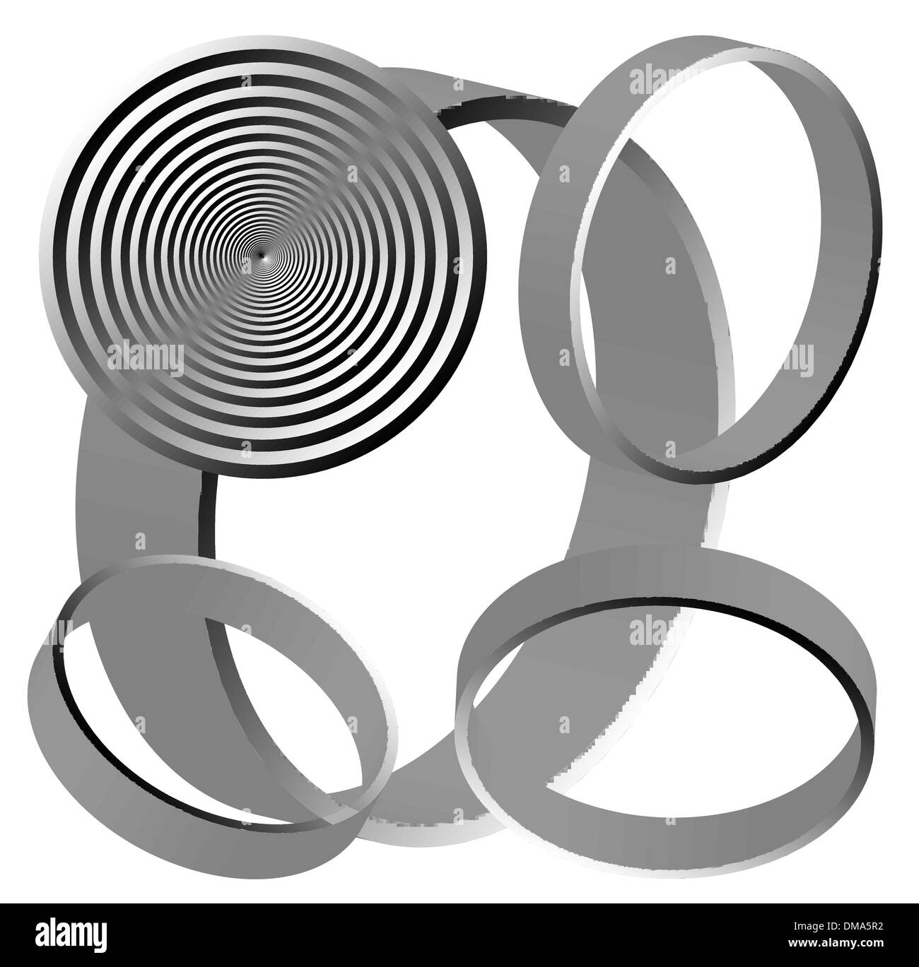 abstract circles isolated on white background Stock Vector Image & Art ...