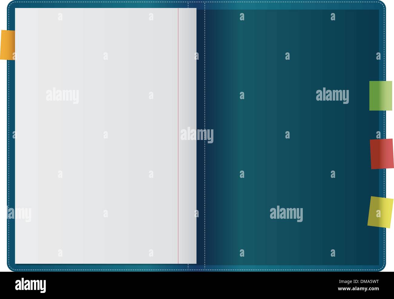 Notebook pencil open on Stock Vector Images - Alamy