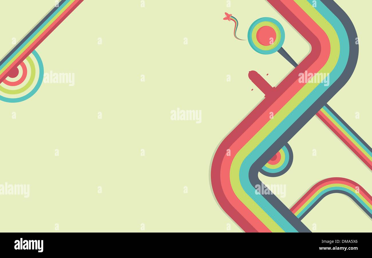 Colorful Abstract Path Background Stock Vector Image & Art - Alamy